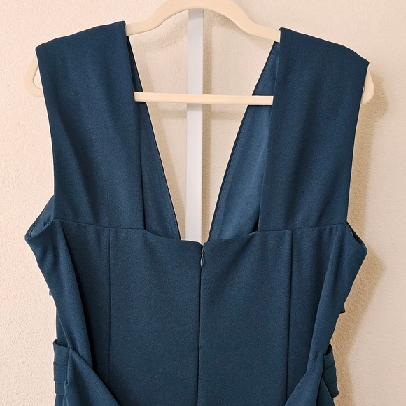 BHLDN | Dresses | Bhldn Womens Danica Tie Back Teal Sleeveless Sheath ...